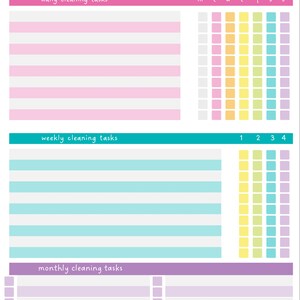 Colorful Printable Cleaning Planner & Declutter Challenge - Etsy
