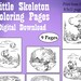 Skellie Coloring Pages, Digital Download, Adult Kid Coloring Pages ...