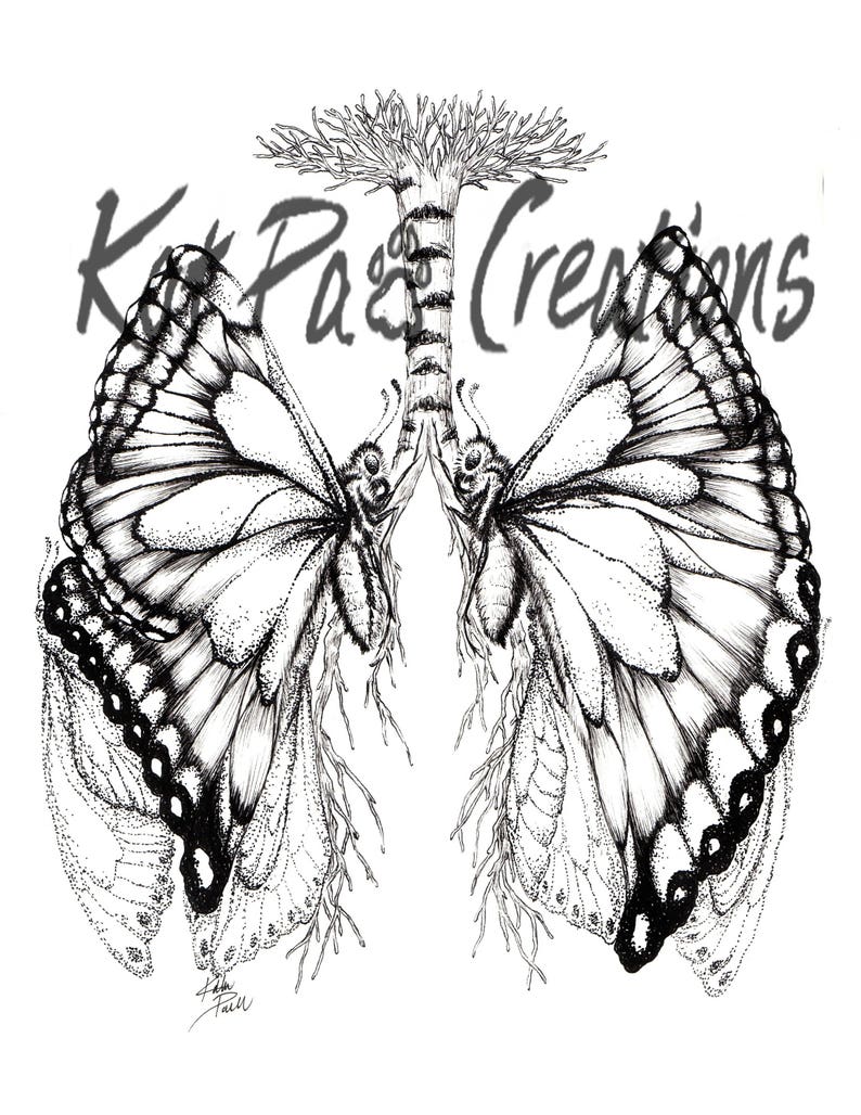 Heart Lung Spine Butterfly Anatomy Art Prints Set of 3 Wall - Etsy