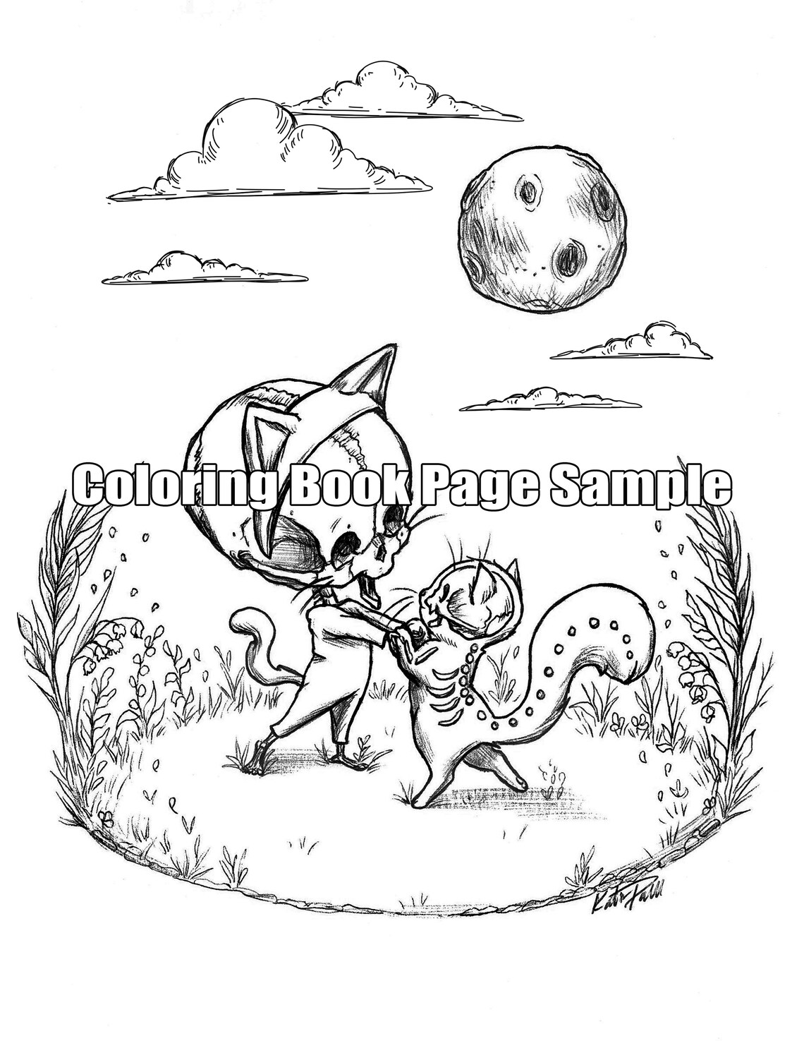 Skellie Coloring Pages Digital Download Adult Kid Coloring | Etsy