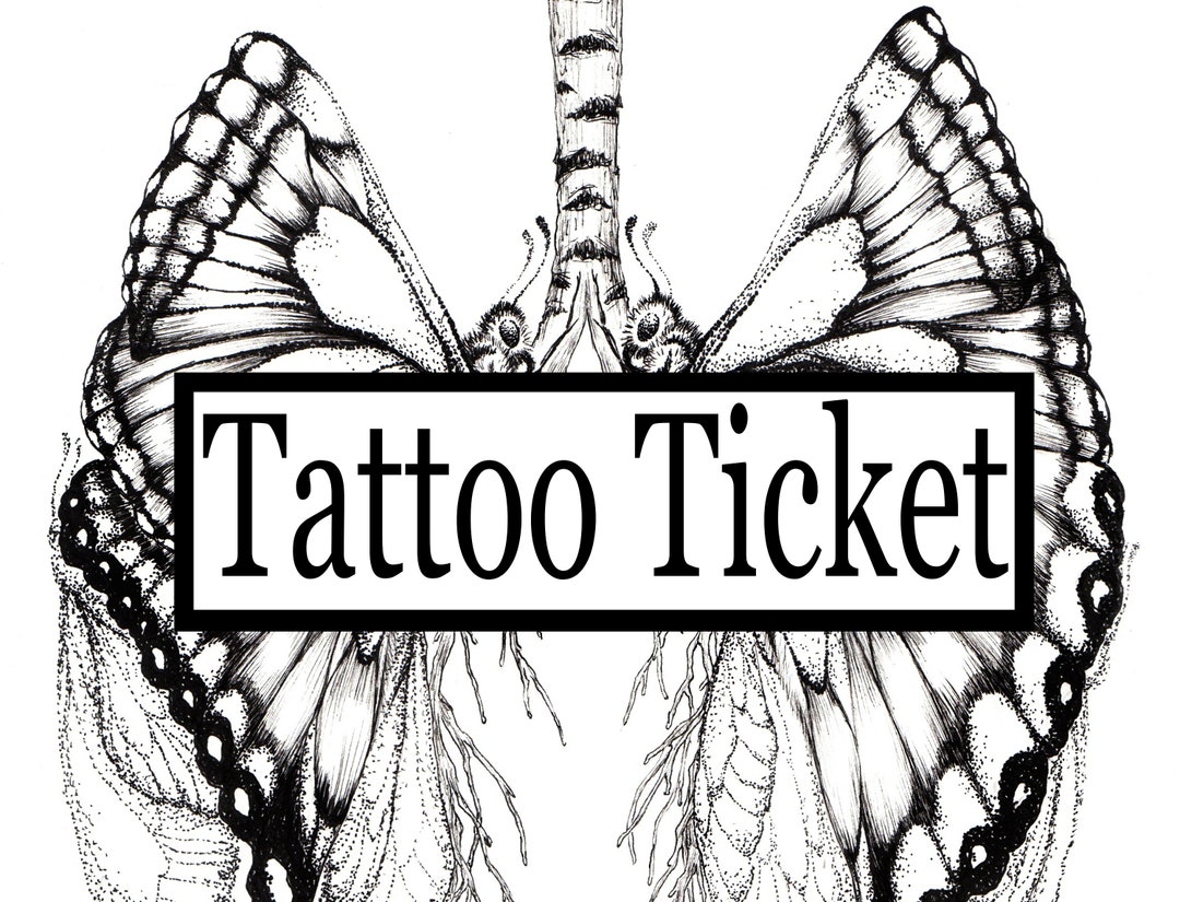 Tattoo Ticket, Tattoo Pass - Etsy