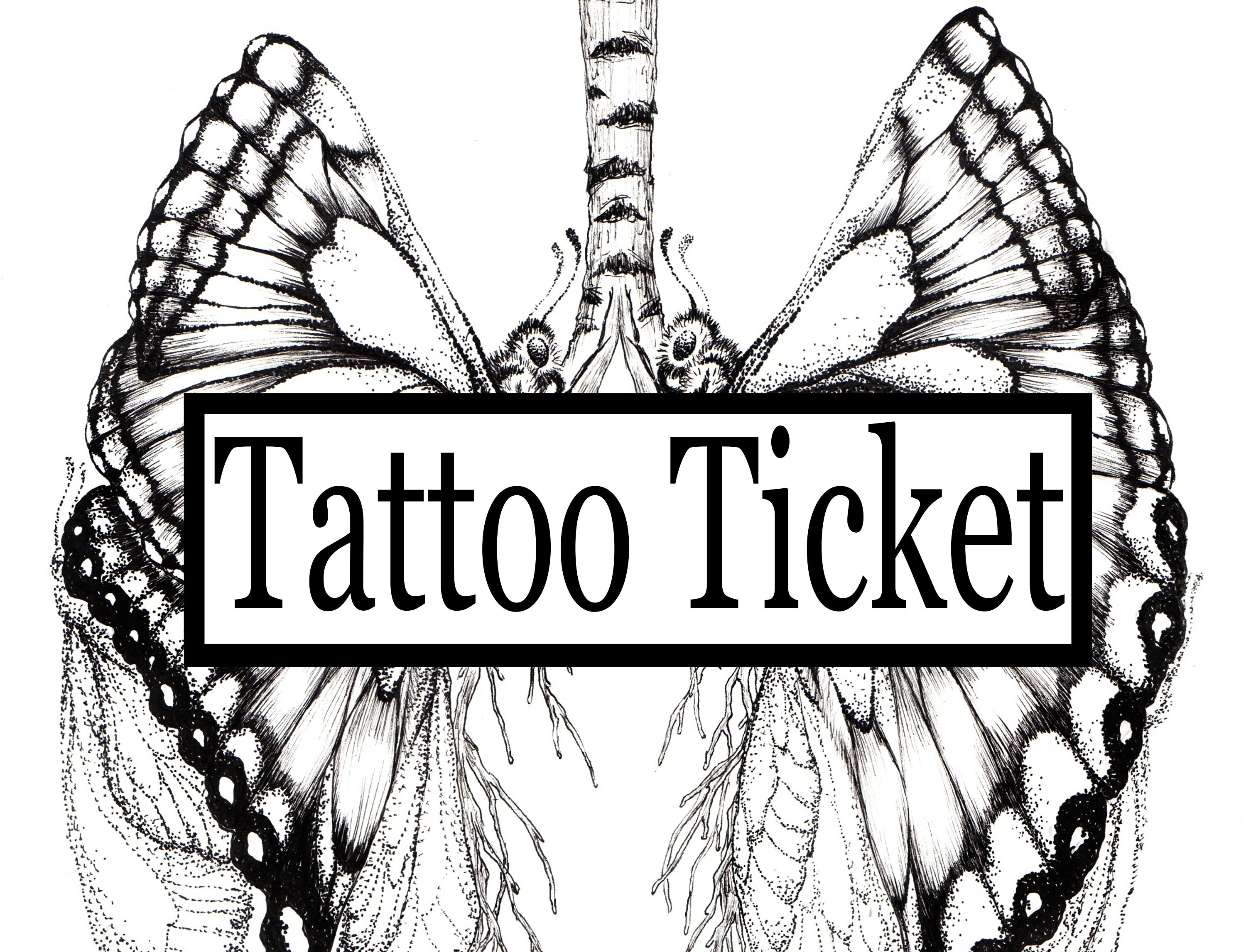 Tattoo Ticket, Tattoo Pass - Etsy
