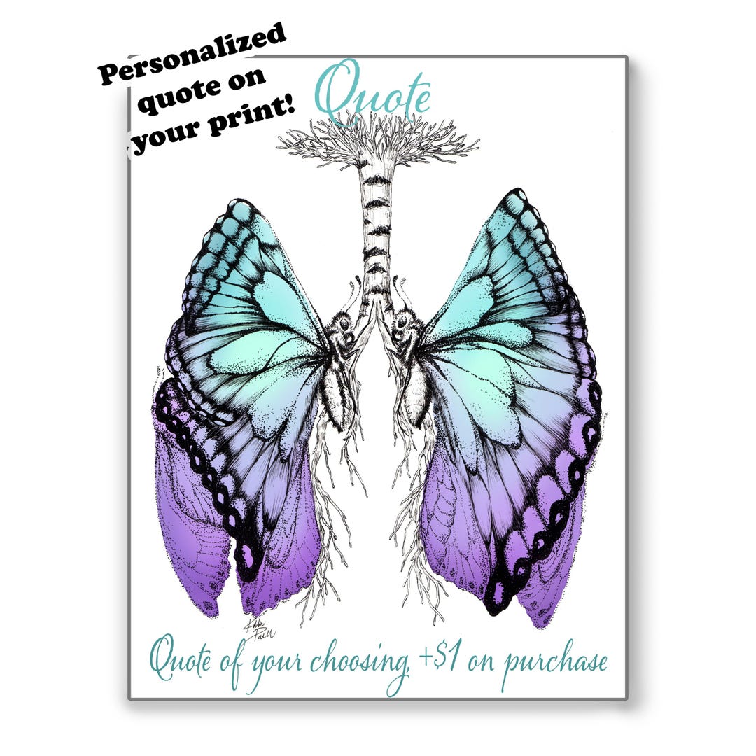 Butterfly Lungs | Art Print | 8.5x11 | Personalize - Etsy