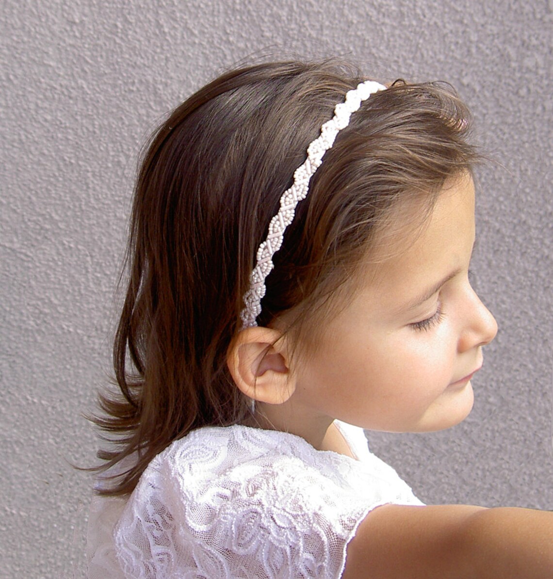 Flower Girl Headband, First Communion Headband, First Communion ...