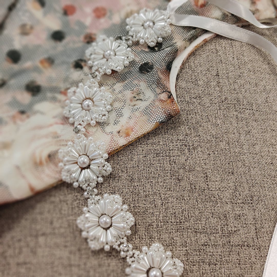 Flower Girl Sash, Junior Bridesmaid Sash, Pearl Flower Sash, First ...