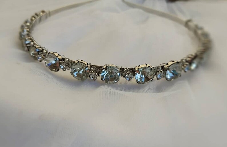 Rhinestone Diadem, Rhinestone Headband, Wedding Diadem, Bridal Diadem ...