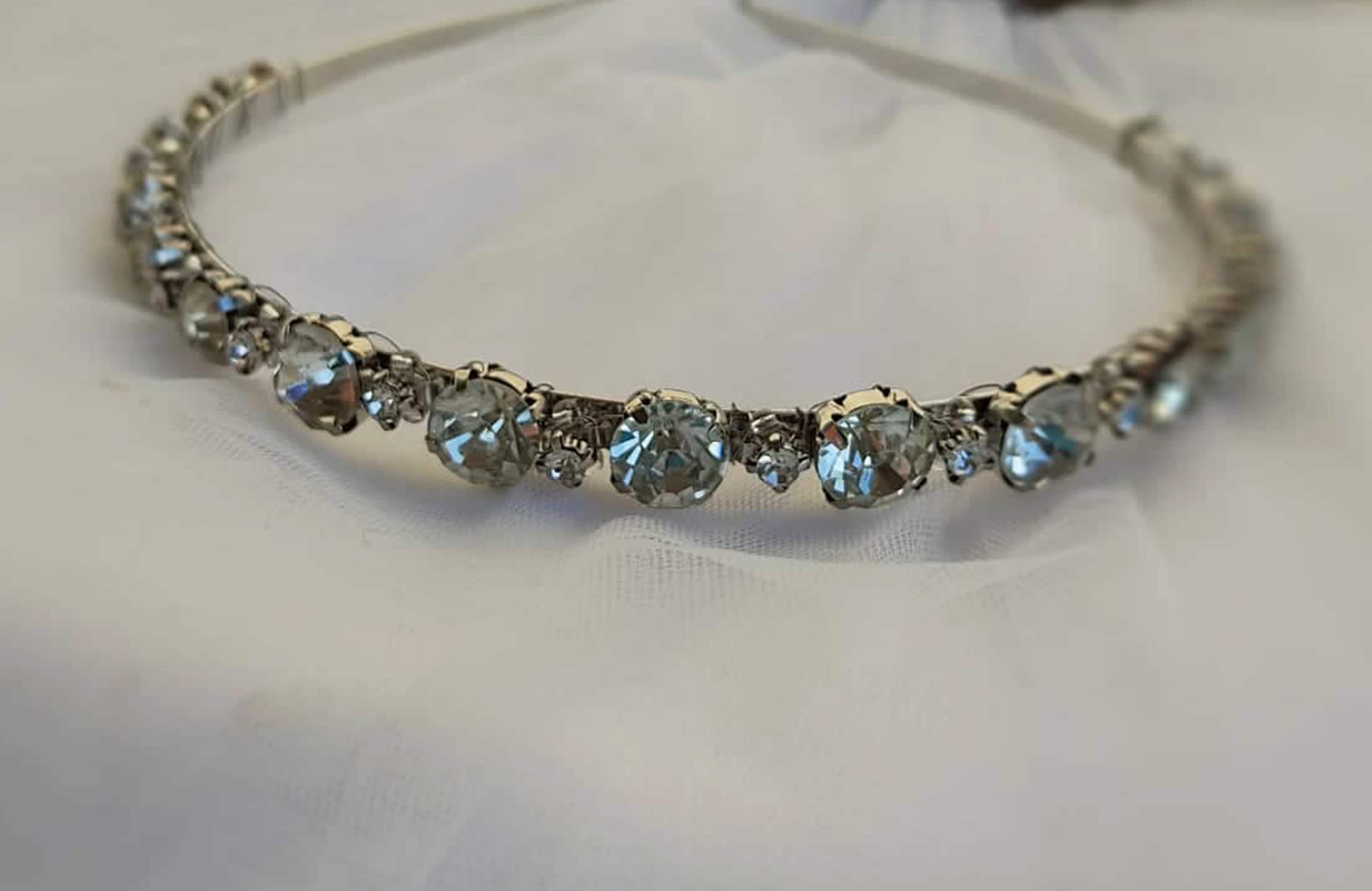Rhinestone Diadem, Rhinestone Headband, Wedding Diadem, Bridal Diadem ...
