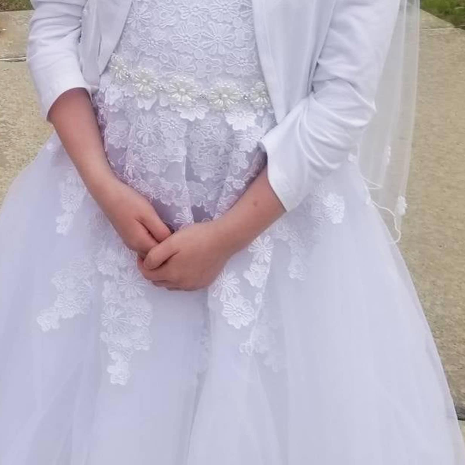 Flower Girl Sash, Junior Bridesmaid Sash, Pearl Flower Sash, First ...