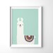 Llama Nursery Print - Printable Gift for Children - Kids Room Decor ...