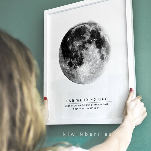 Custom Moon Phase Print Personalized Moon Print Unique Gift - Etsy