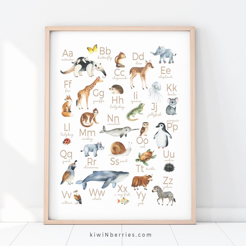 Animal Alphabet - Etsy