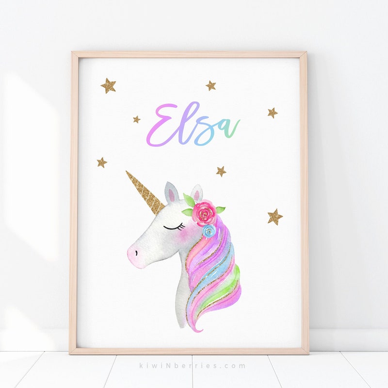 Unicorn Poster - Etsy