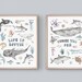 Under the Sea Prints Set of 2 Sea Charts Ocean Posters Sea - Etsy