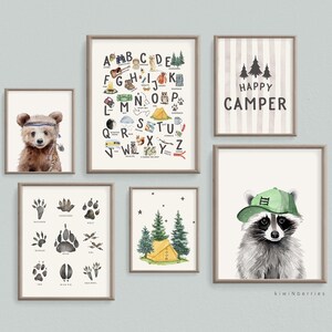 Camp Alphabet Print, the A to Z Camping Poster, Outdoors Adventure ...