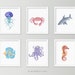 Set of 6 Sea Watercolor Collection - Sea Themed Nursery - Ocean Prints ...