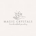 Crystals Jewelry Shop Logo Design: Hand Drawn Esoteric (digital File ...