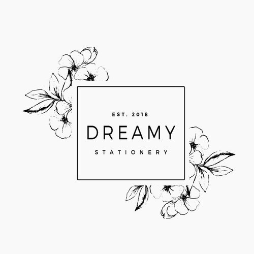 Flower Logo Oval Logo Design Hand Drawn Logo Design Small | Etsy