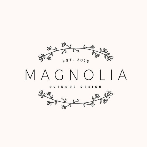 Rustic Floral Logo Hand Drawn Logo Black & White Logo | Etsy