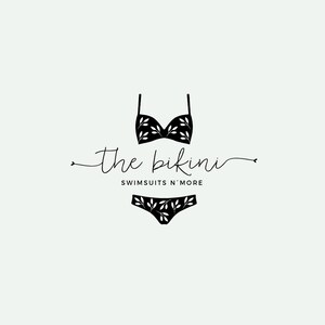 Bikini Logo - Swimsuit Logo Design - Swimsuit Shop Logo - Premade Logo ...
