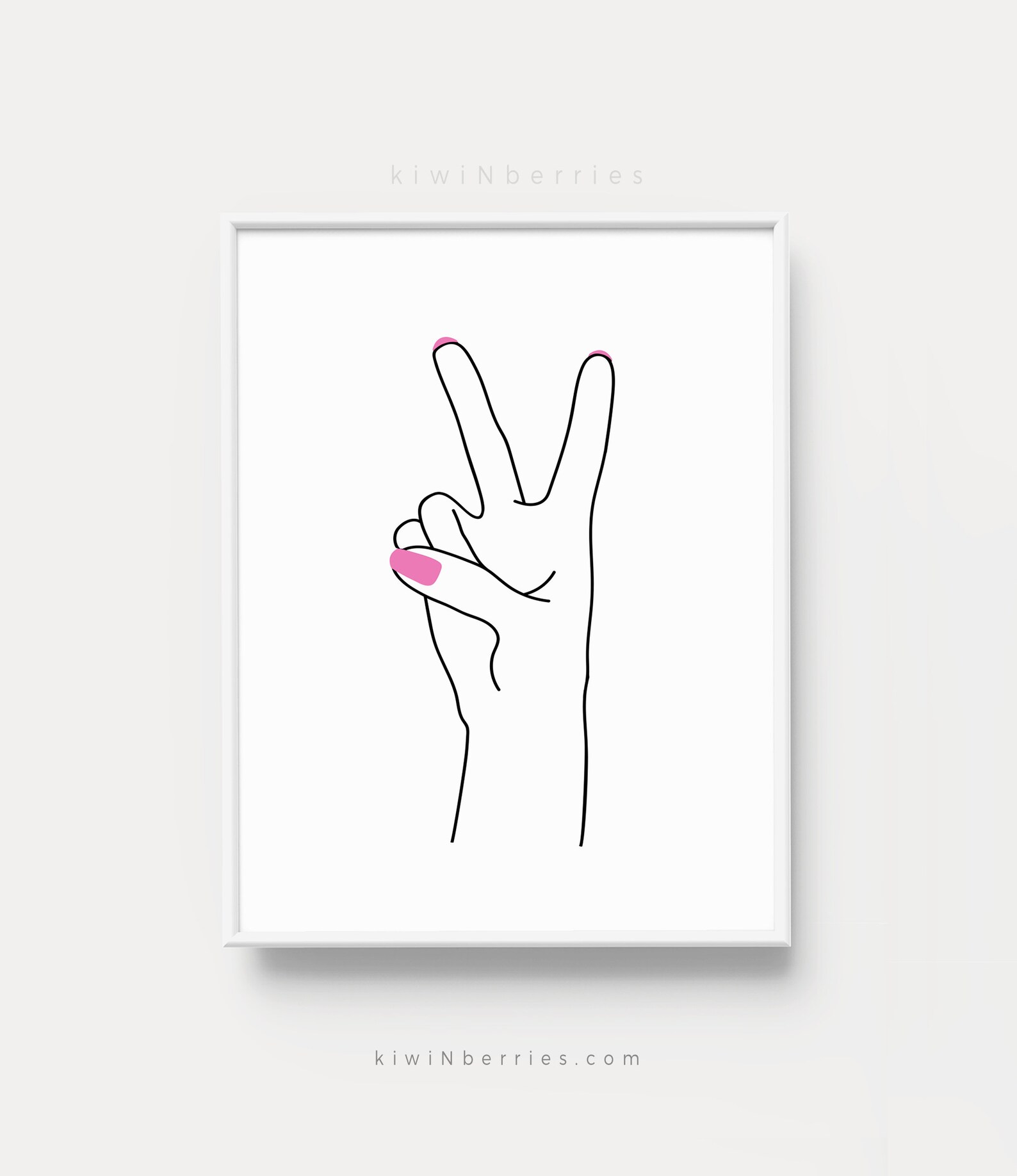 Hand Peace Sign Print Peace and Love Sign Hand Prints Girls - Etsy