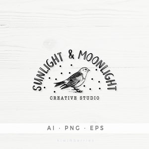 Bird Premade Logo, Business Branding, Custom Logo, Wilderness Logo ...