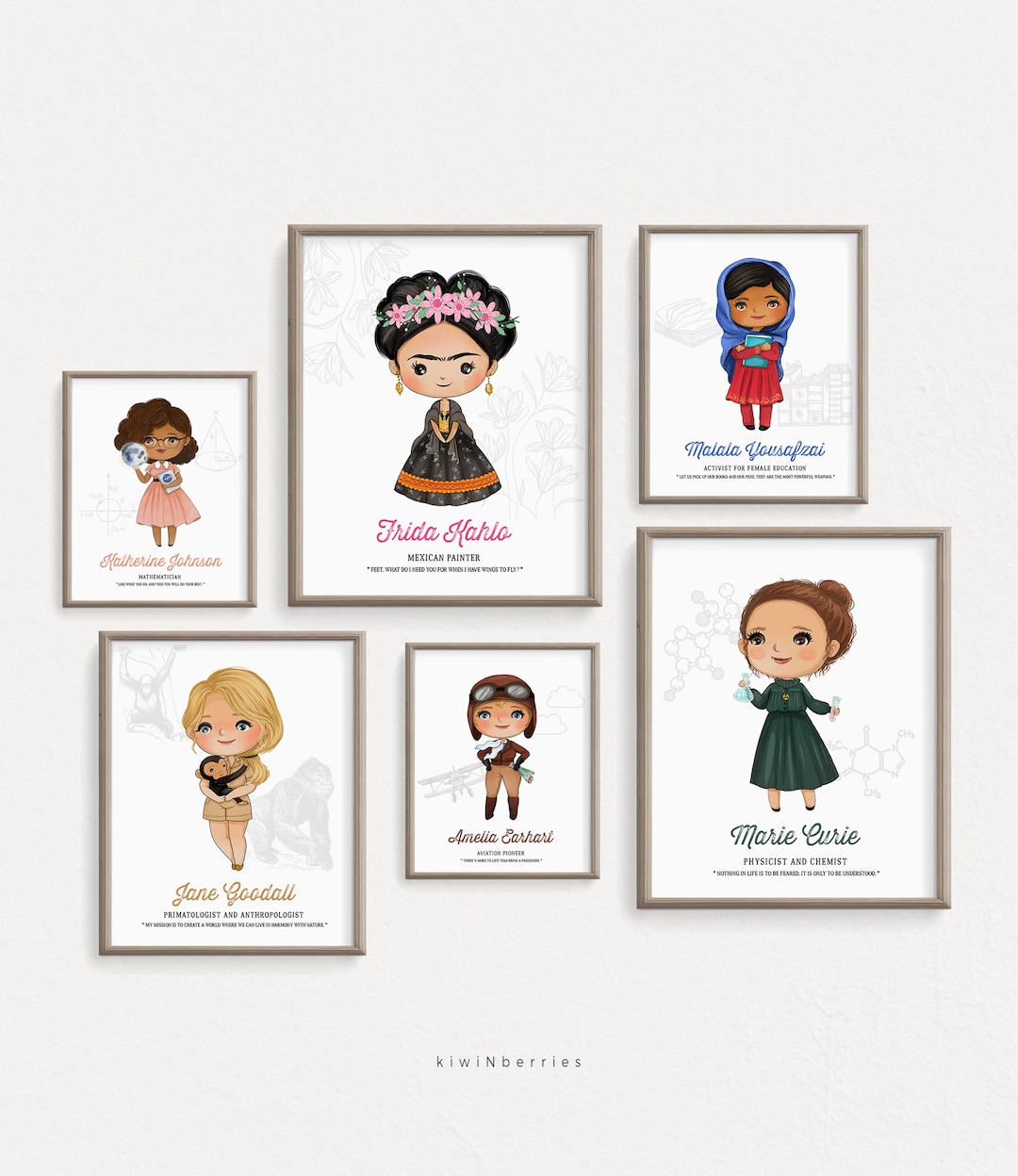 Influential Women Prints, Great Women in History Posters, Educational ...