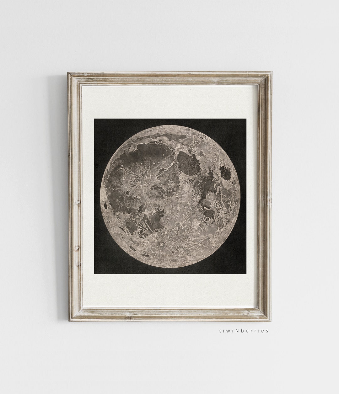 Vintage Moon Print, Digital Moon Poster, Vintage Lunar Painting, Office ... Vintage Moon Print, Digital Moon Poster, Vintage Lunar Painting, Office ...