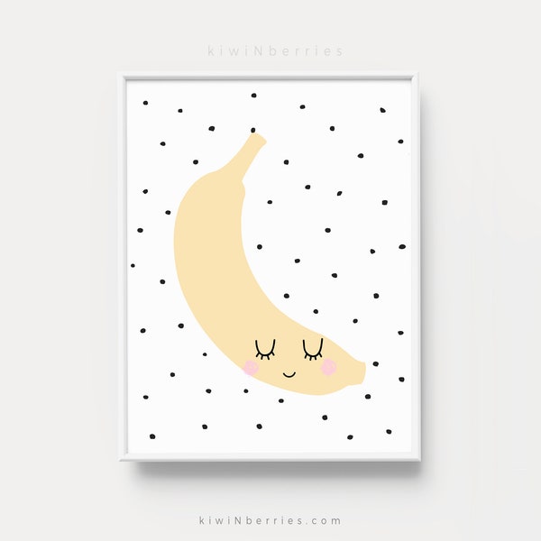 Banana Print - Etsy