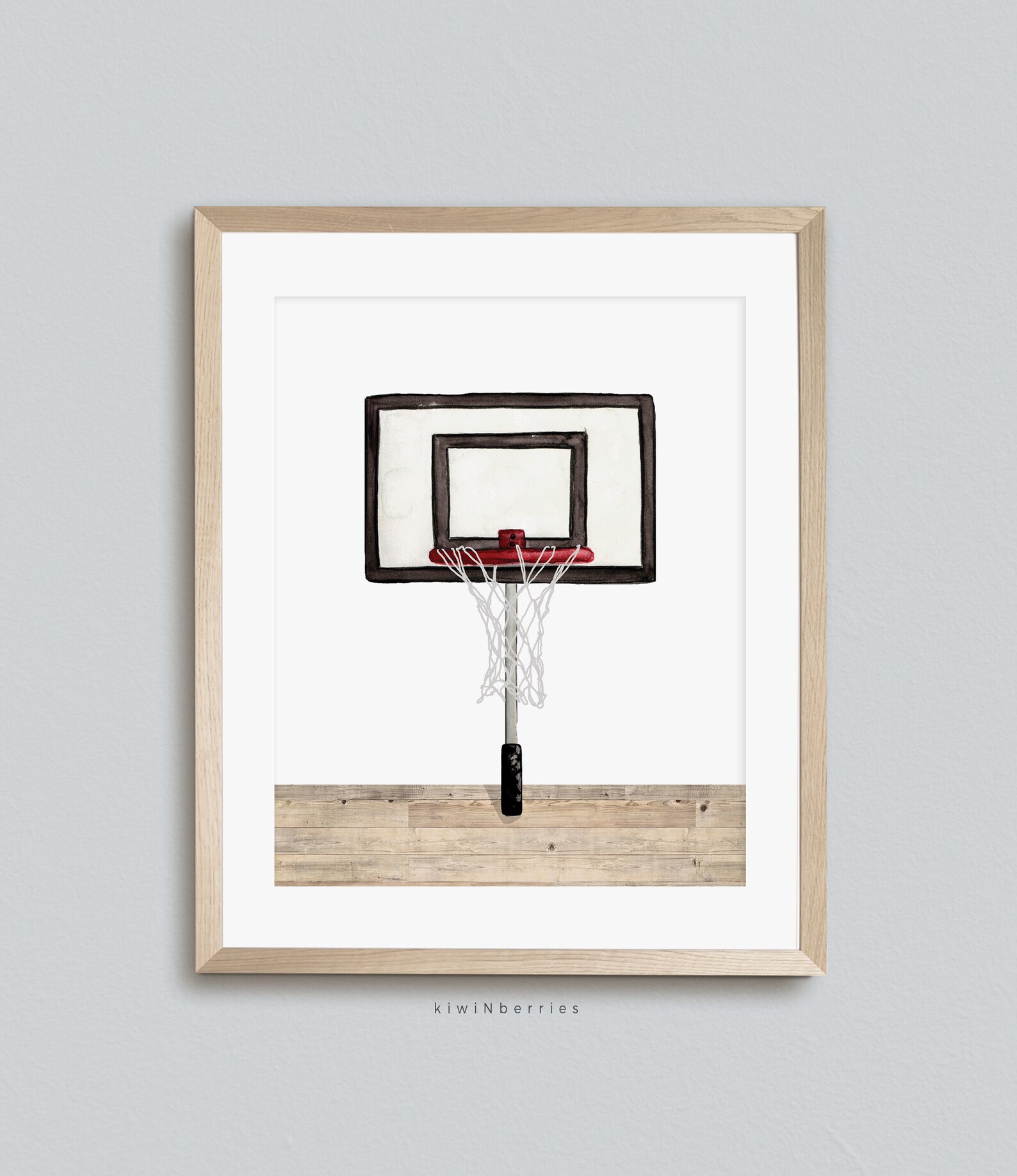 Basketball Print Set Boys Room Decor Printable Digital - Etsy
