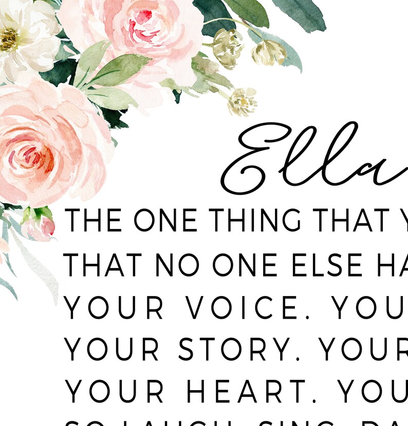 Darling Custom Print Poem Print My Sweet Darling the One | Etsy