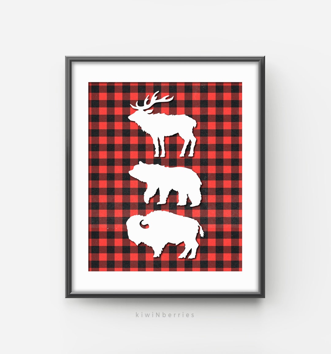 Wild Animals Print, Outdoors Forest Camping Printable Art, Lumberjack ...