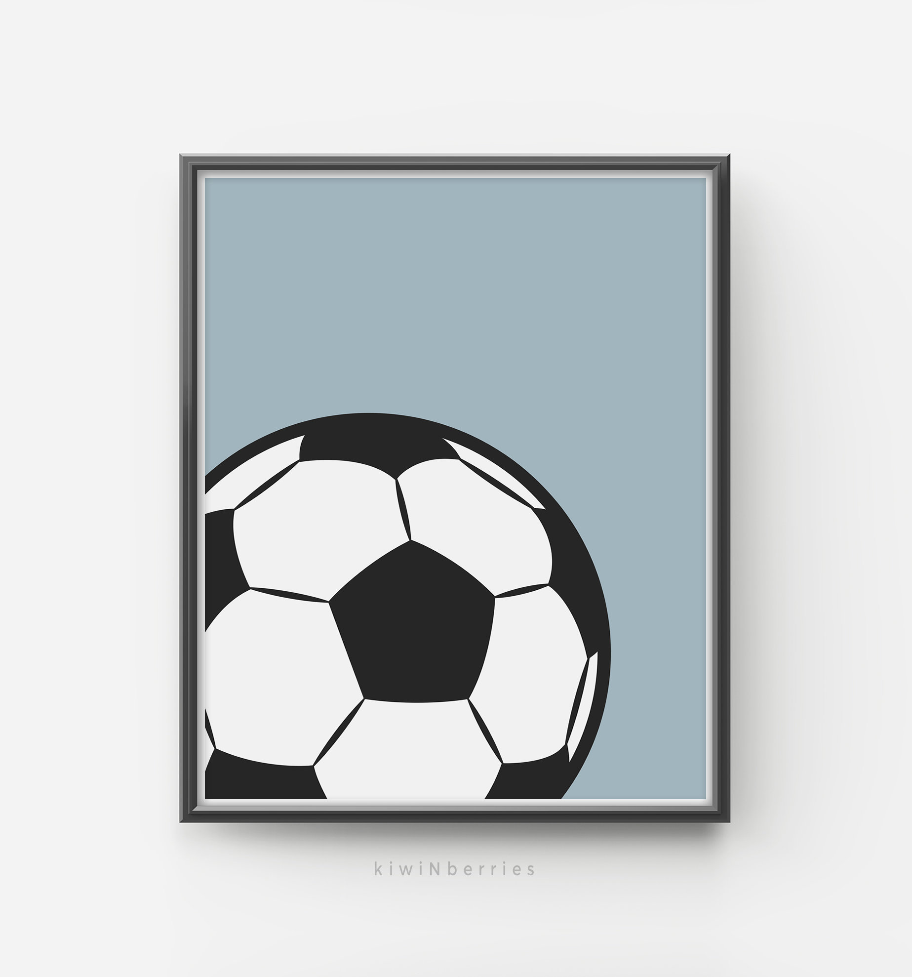 Soccer Ball Art Print: Minimalist Sport Decor (digital Download) - Etsy