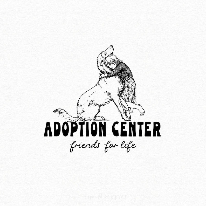 Pet Adoption Logo Pre Made Logo Design Adopted Cats and Dogs - Etsy