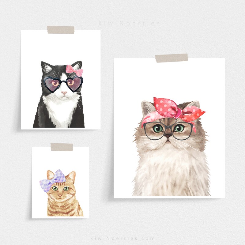 Cat Prints - Etsy