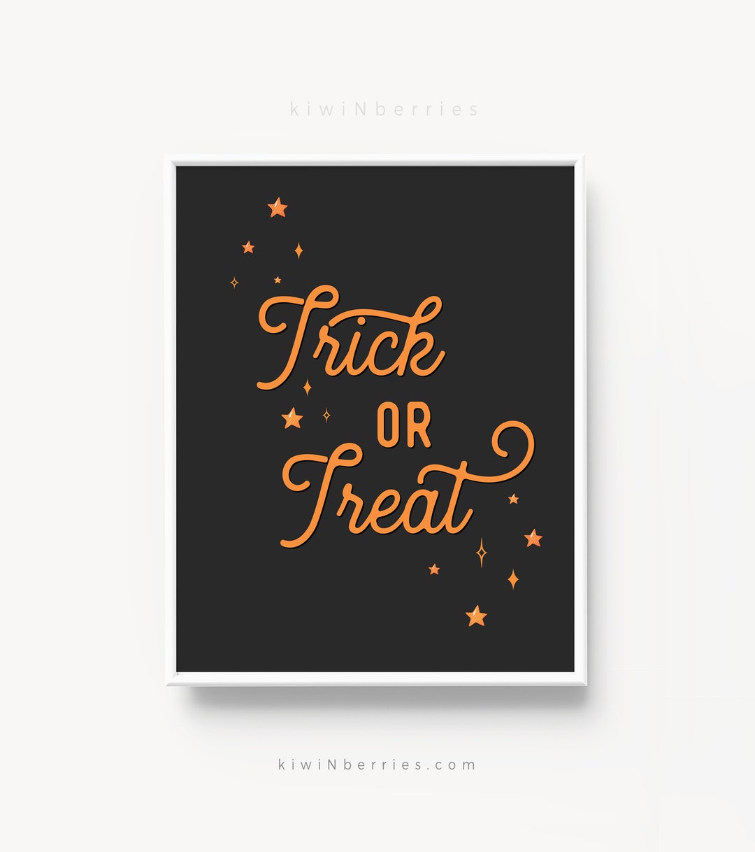 Trick or Treat Print, Halloween Poster, Children Halloween Art ...
