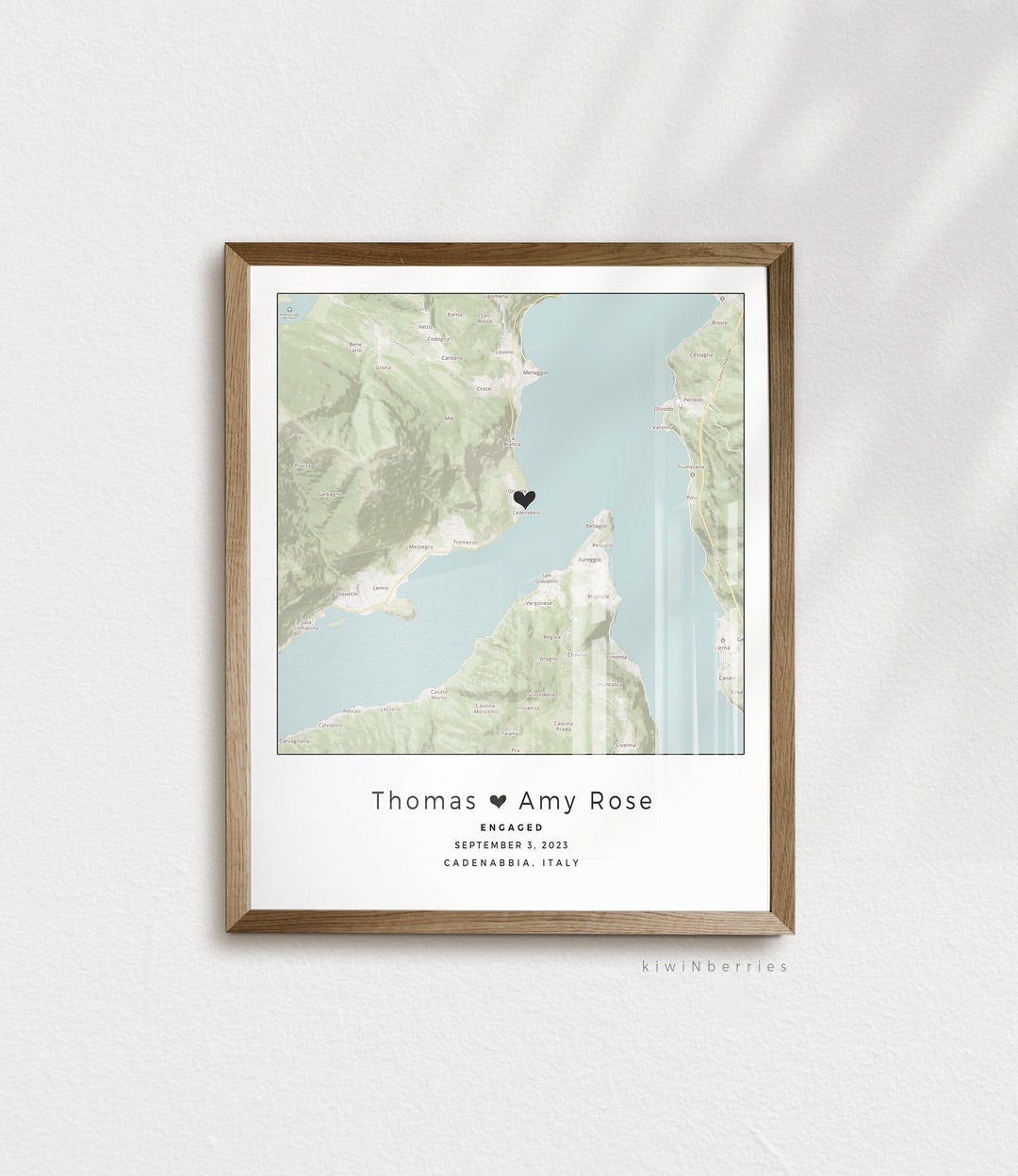 Custom Map Print, Engagement Gift, Custom City Map,personalized Map ...