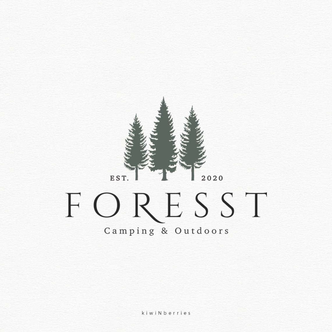 Forest Logo Design Outdoors Camping Logo Adventure Logo - Etsy