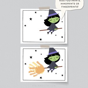 Halloween Printable Crafts for Kids, October Fun Printables, Handprint ...