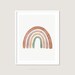 Neutral Rainbow Art, Rainbow Poster, Earthy Boho Rainbow, Neutral ...