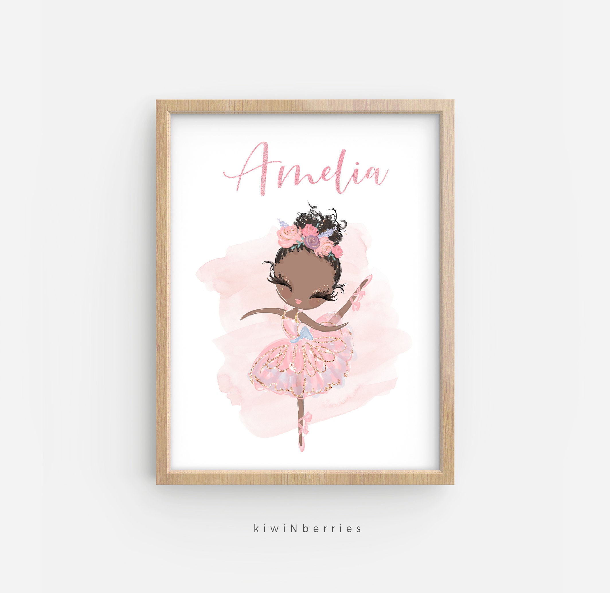 Custom Name Print Ballerina Name Printable Personalized - Etsy