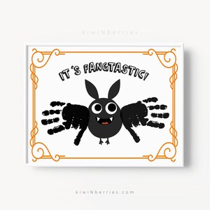 Halloween Printable Crafts for Kids, October Fun Printables, Handprint ...