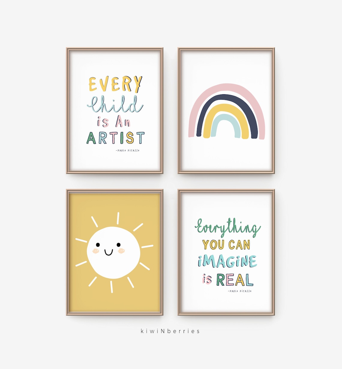 Playroom Print Set Printable Wall Art Playroom Decor - Etsy
