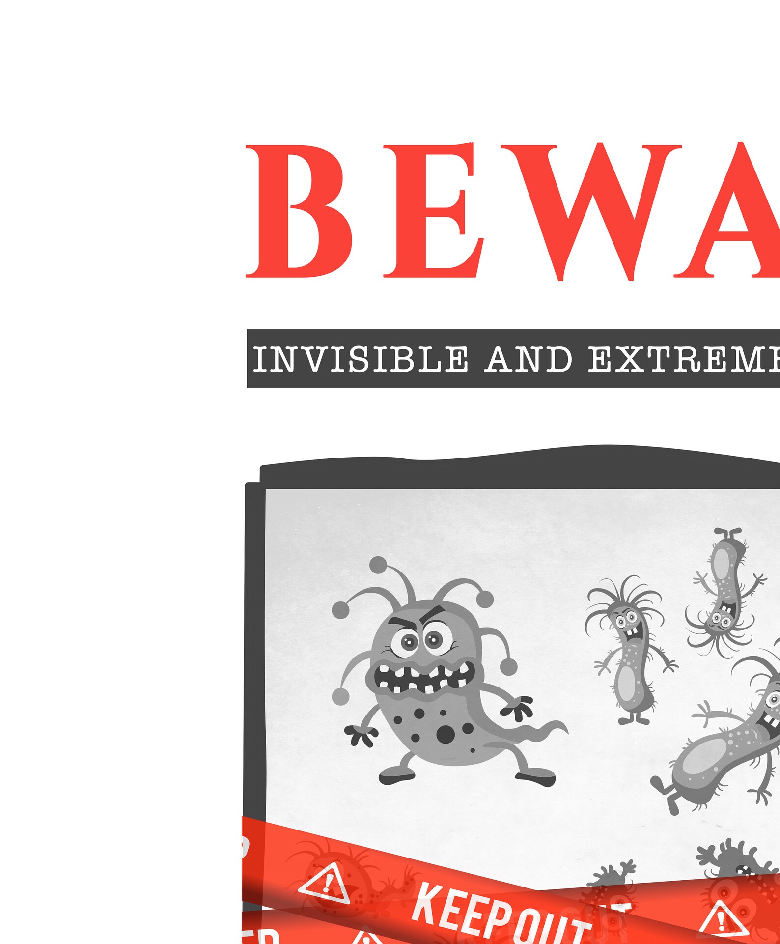 Bacteria Awareness for Kids Print Fun Educational Prints | Etsy