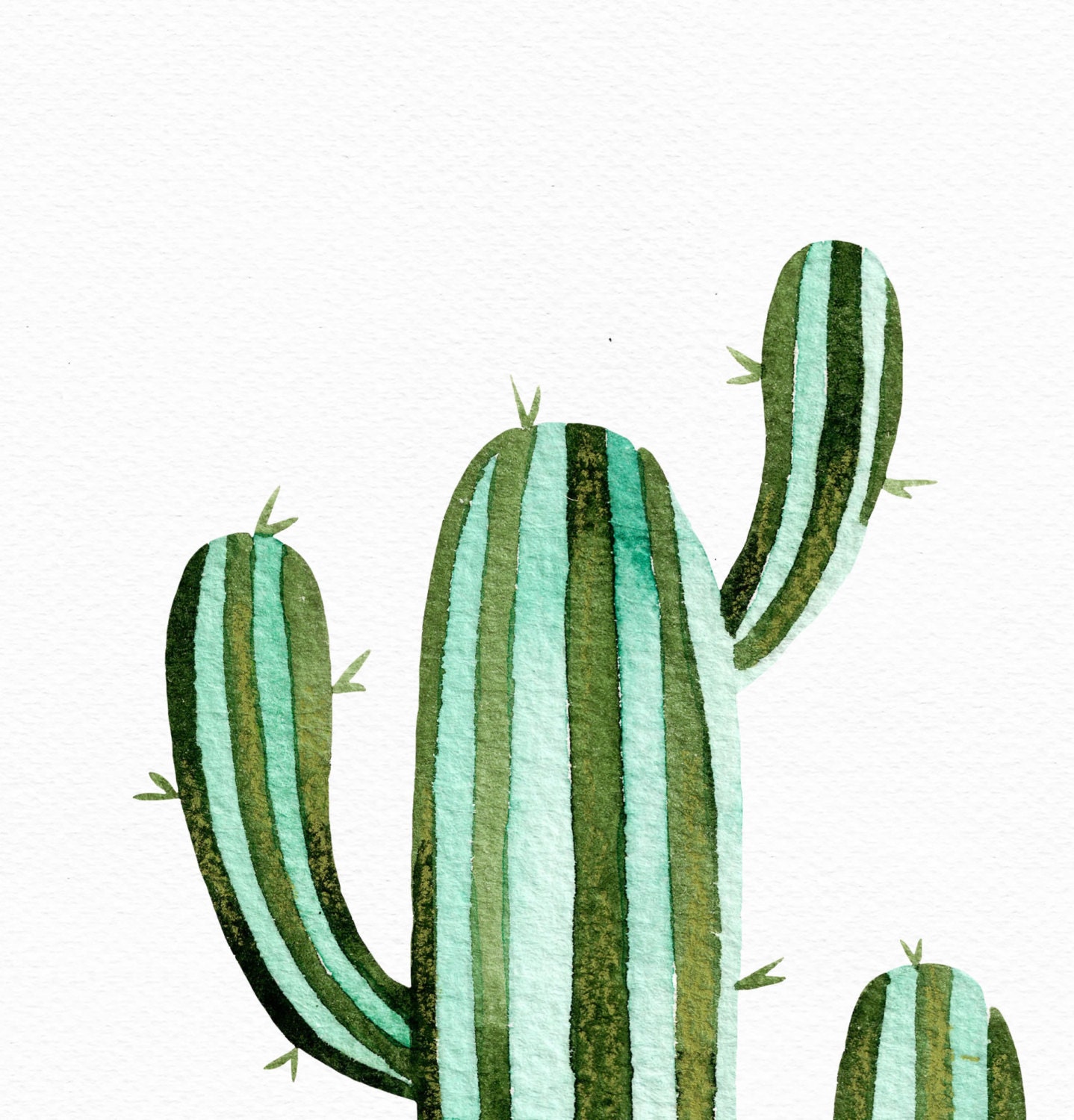 Cactus Print Printable Cactus Art Botanical Prints | Etsy