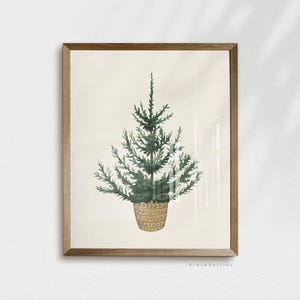 Pink Holiday Gallery Wall, Printable Christmas Art, Pink Santa Claus ...