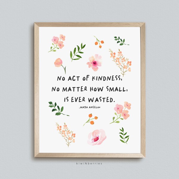 Maya Angelou Quote Wall Art - Etsy