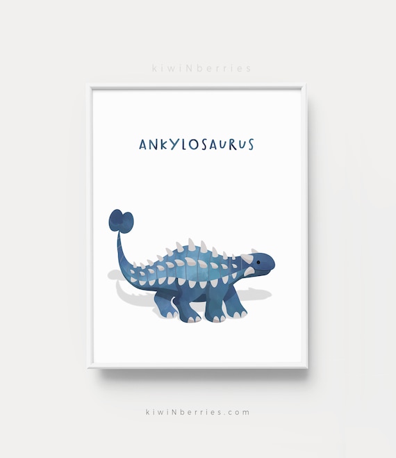 Ankylosaurus Print Dinosaur Art Print Dinosaur Printable - Etsy