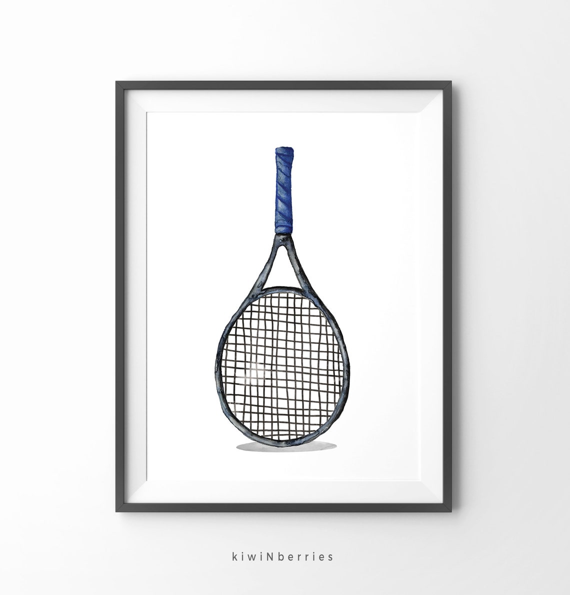 Tennis Racket Printable Tennis Wall Art Sport Prints - Etsy
