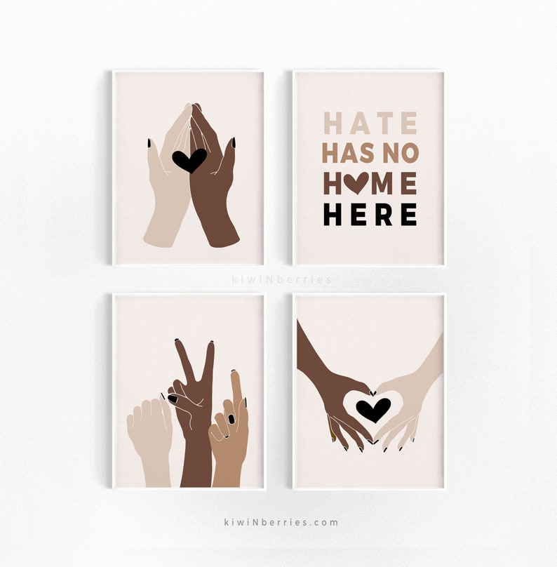 Equality Prints Inclusive Sign Digital Art Prints Diversity - Etsy