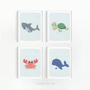 Ocean Wall Art Kids, Ocean Printable Art, Ocean Themed Nursery, Sea Art ...